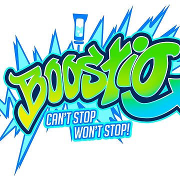 "Boostio!" Sticker by NinaPaw | Redbubble