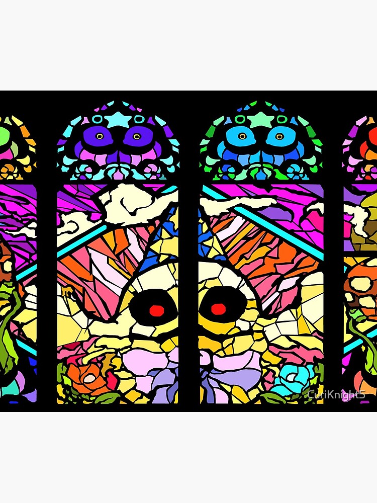 Creepy Steeple Stained Glass Travel Mug By Curiknight5 Redbubble