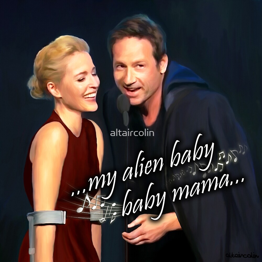 "My alien baby baby mama painting with text" by altaircolin | Redbubble