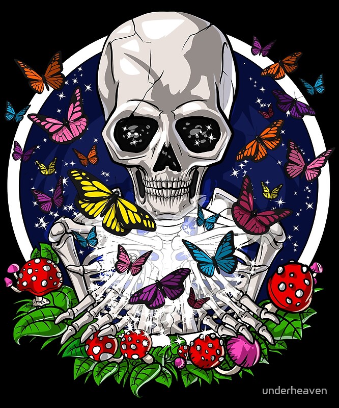 "Hippie Skeleton" by Nikolay Todorov | Redbubble
