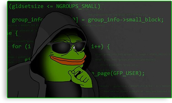 "Hacker Pepe" Metal Prints by Weeev | Redbubble