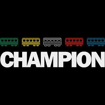 "Ticket To Ride Champion Essential T-Shirt" Sticker for Sale by ...