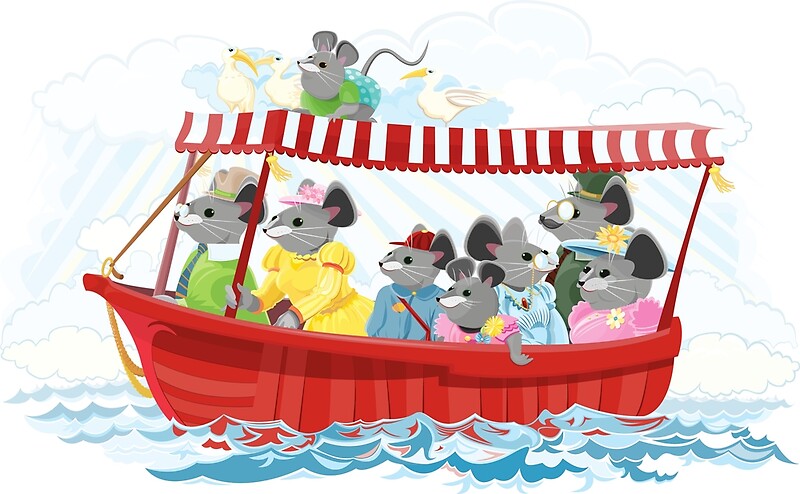 "Mouse Family Boat Tour" by candonyc | Redbubble