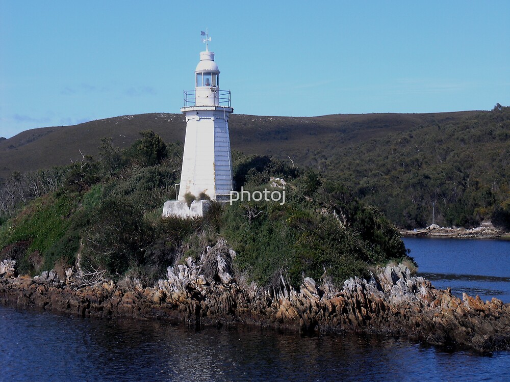 "photoj Tasmania, Strahan - Lighthouse" by photoj | Redbubble