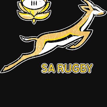 "Sa rugby vintage springbok logo" Essential T-Shirt for Sale by ...