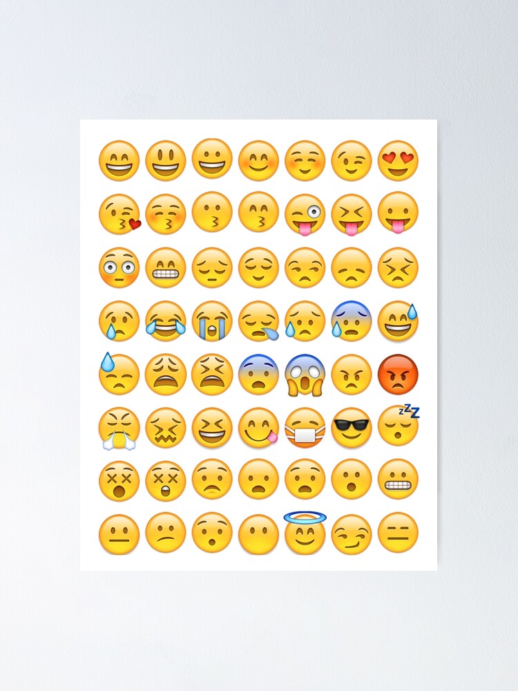 "EMOJI" Poster by forbiddngoods | Redbubble