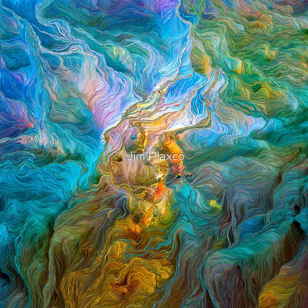 "Mystic Mountain Abstract Art" by Jim Plaxco | Redbubble