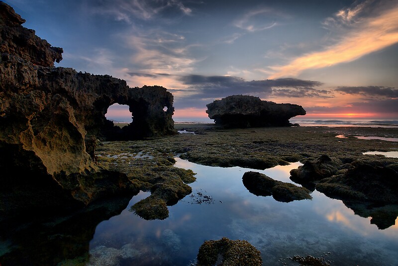 "Eroded Sandstone Sunset" by Robert Mullner | Redbubble