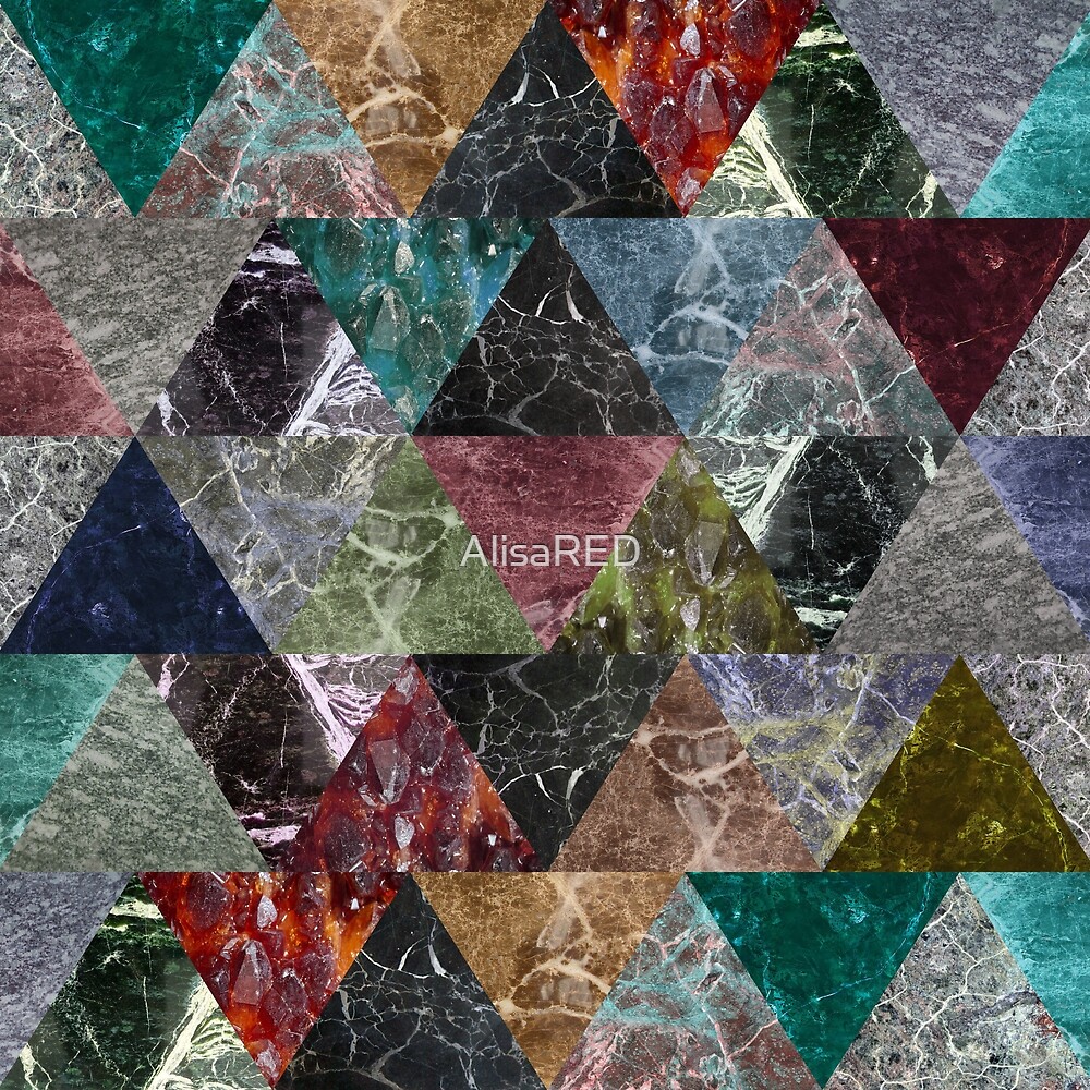 "Triangle marble." by AlisaRED | Redbubble