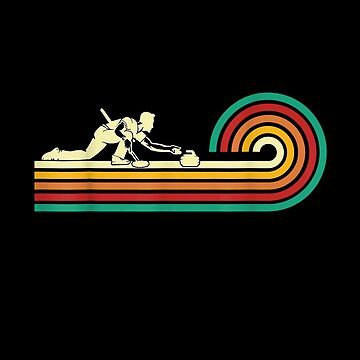 "Curling Stone Retro Curling" Sticker for Sale by celine80s | Redbubble