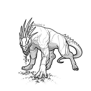 "Terrible Beast" Sticker for Sale by Nadjala-Design | Redbubble