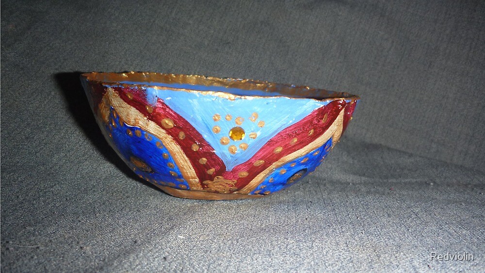 "Side view of Paper Mache bowl" by Redviolin | Redbubble