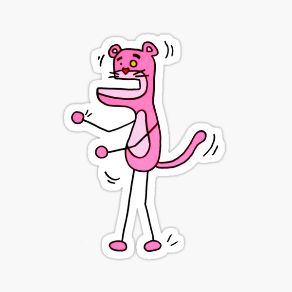 Pink Panther Stickers | Redbubble