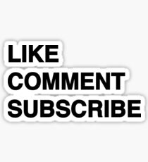 Subscribe Stickers | Redbubble