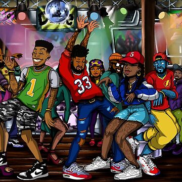 "The Crunk Club" Sticker for Sale by Romaris Rogers | Redbubble