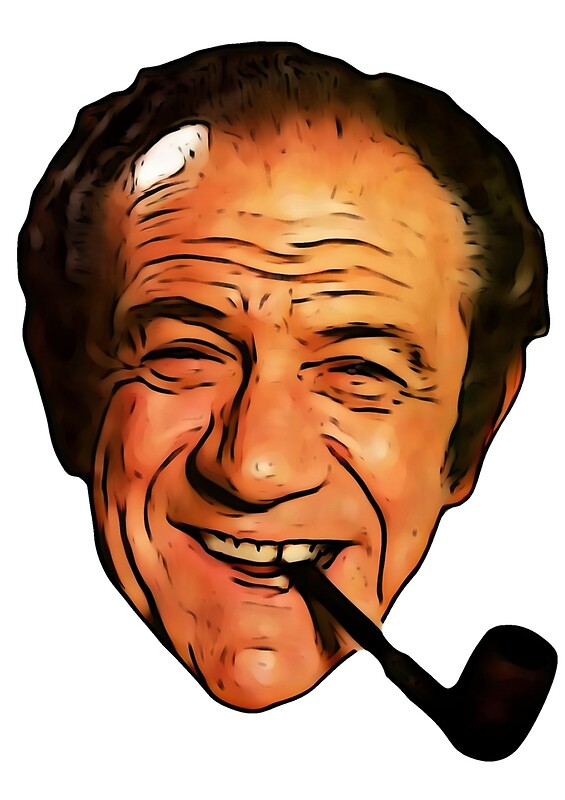 "Sid James laughing" by RainbowRetro | Redbubble
