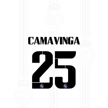 "Camavinga 25" Sticker for Sale by Polyxz | Redbubble