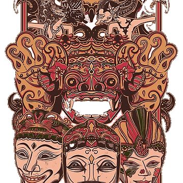 "barong, sketsa culture of bali indonesia" Essential T-Shirt for Sale ...