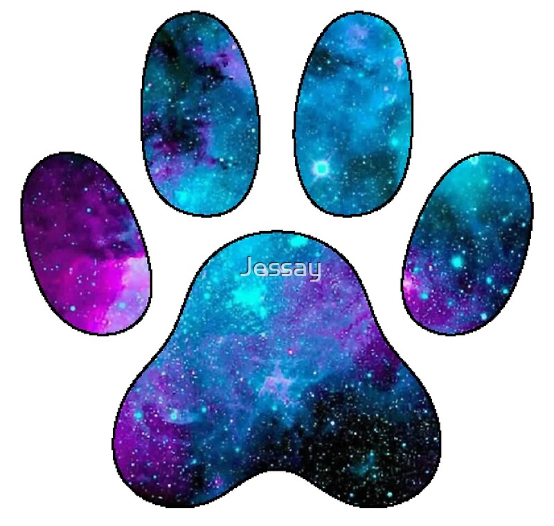 "Galactic Paw Print " by Jessay | Redbubble