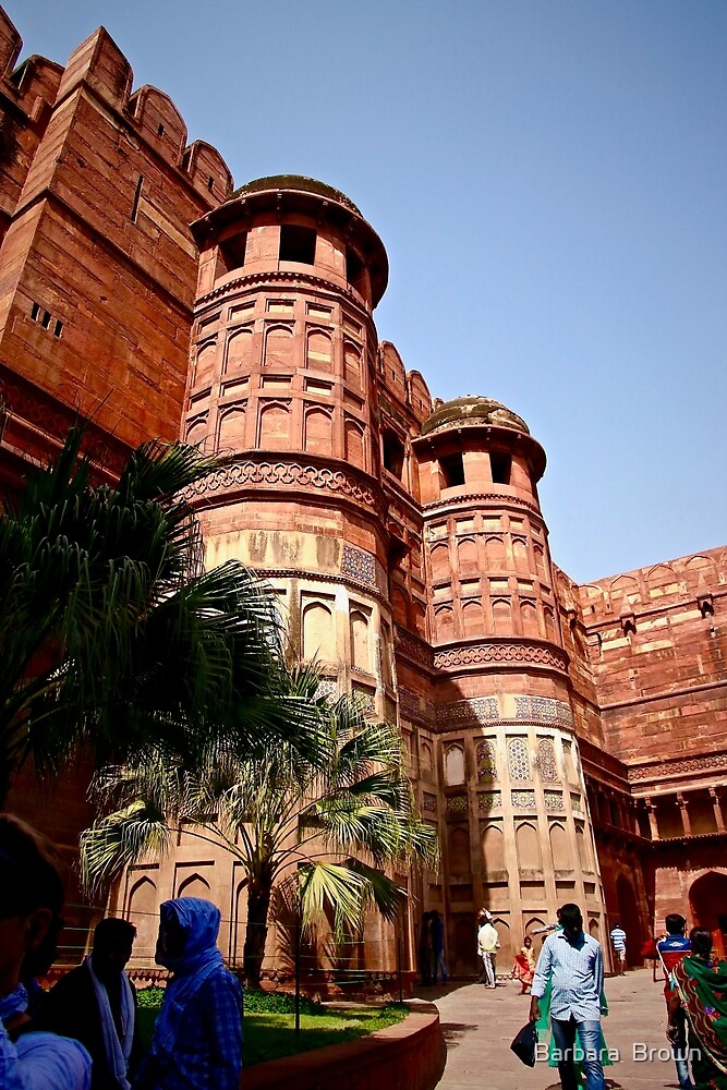 "Entry Courtyard to Red Fort" by Barbara Brown | Redbubble
