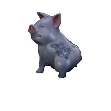 "Dil's Porcelain Pig" Sticker for Sale by squishygay | Redbubble