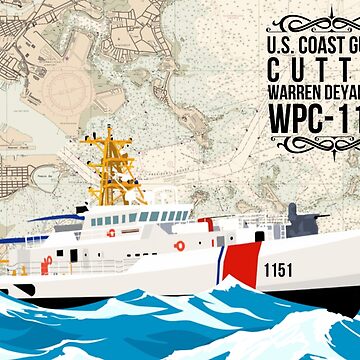 "Chart Art - Coast Guard Cutter Warren Deyampert (WPC-1151)" Poster for ...