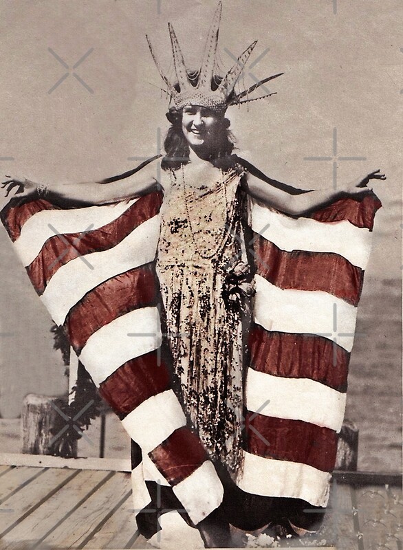 "Statue of Liberty Girl c1921" by dianegaddis | Redbubble