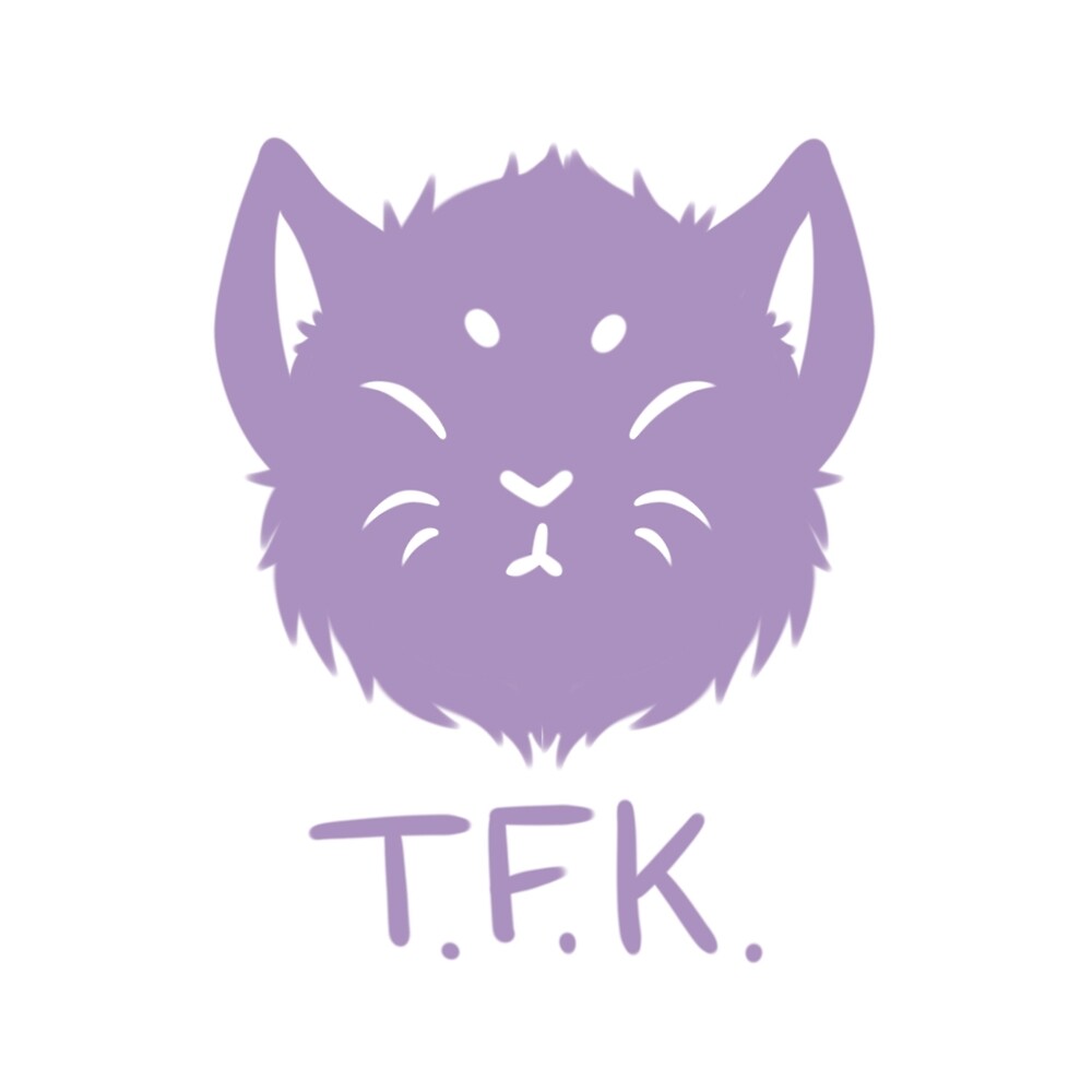 "TFK (The Frizzy Kitten) Logo" by thefrizzykitten | Redbubble