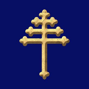 "Maronite cross in gold with bevel" Poster for Sale by IsisOsiris ...