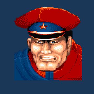 "SF2 CHAMPION EDITION M.BISON FACE OFF 2P" Canvas Print by PIXLTEES ...