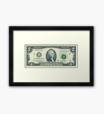 2 Dollar Bill Framed Prints | Redbubble
