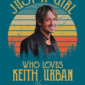 "Just A Girl Who Loves Keith Art Urban " Sticker for Sale by Gallerysa ...