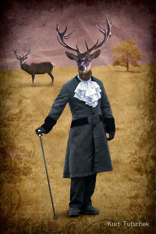 "The man who changed himself into a deer" by Kurt Tutschek | Redbubble