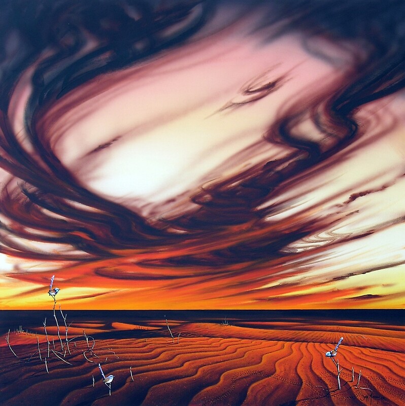 "Desert Fire" by John Murray | Redbubble
