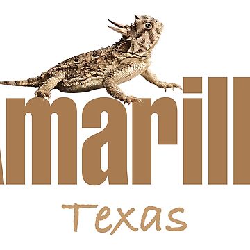 "Amarillo Texas Horned Toad Design" Sticker for Sale by Futurebeachbum ...