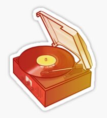 Record Player: Stickers | Redbubble