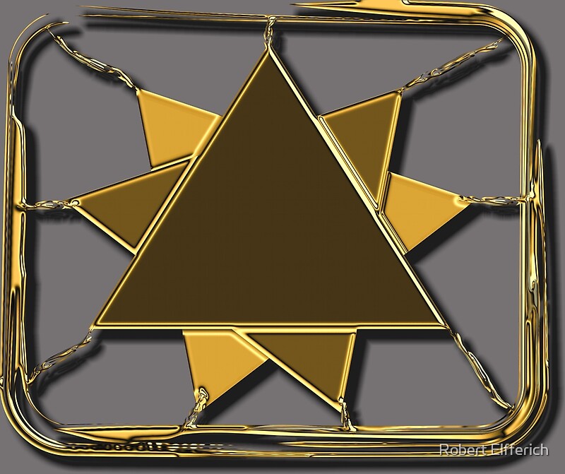 "triangle in gold. " by Robert Elfferich | Redbubble