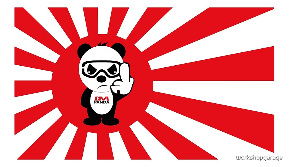 "JDM-RISING-SUN-JDM-PANDA" by workshopgarage | Redbubble