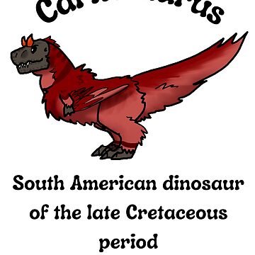 "Carnotaurus, dinosaur,Cretaceous, paleoart, modern illustration" Art ...