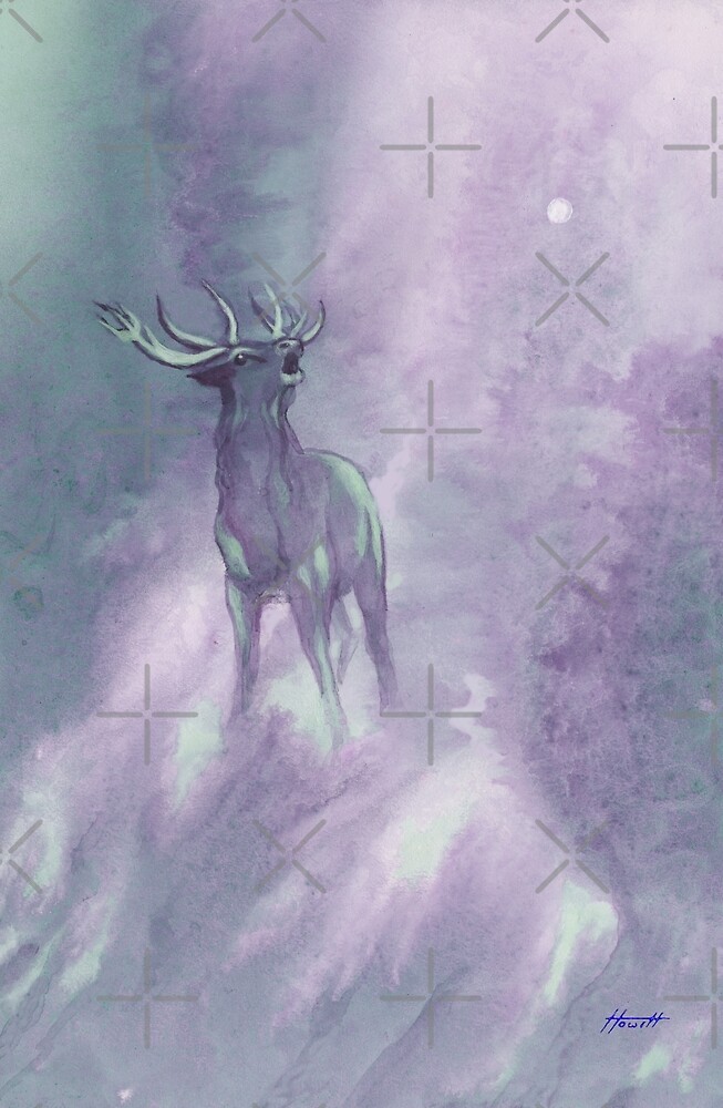 "Ghost Stag 2" by Patricia Howitt | Redbubble