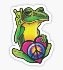 Peace Frog Stickers | Redbubble
