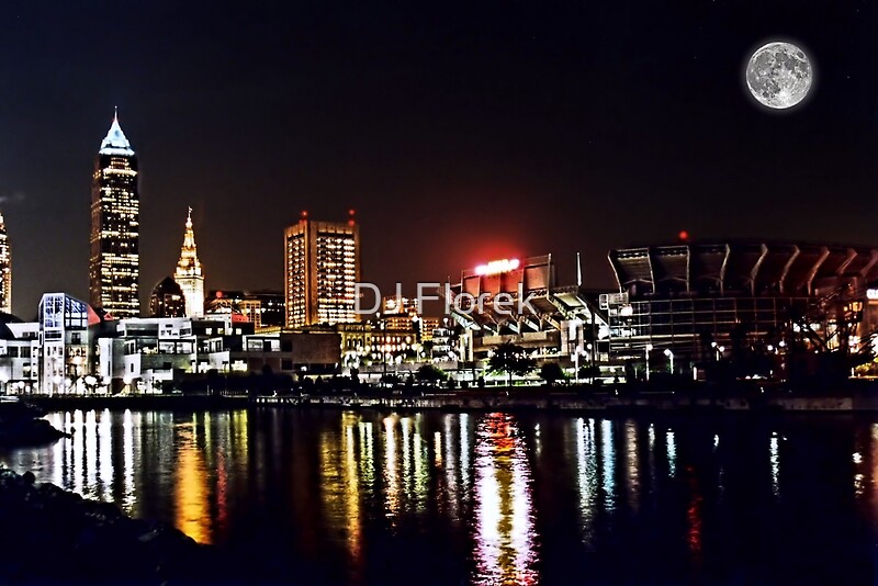 "Cleveland night" by DJ Florek | Redbubble