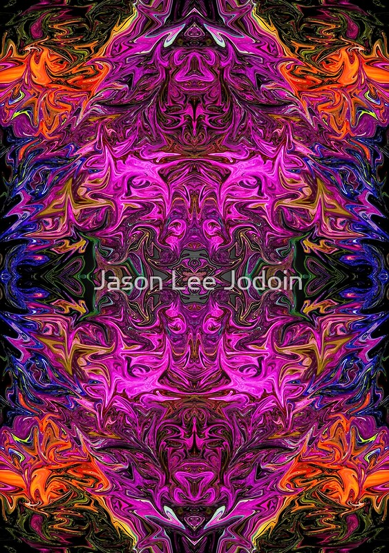 "Neon Purple Psychedelic" Art Prints by Jason Lee Jodoin | Redbubble