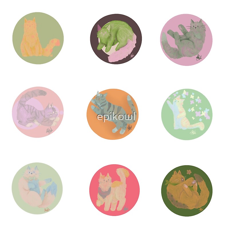 "Polka Cat Dots" by epikowl | Redbubble