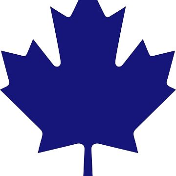 "blue Maple Leaf" Poster for Sale by Saskdesigner | Redbubble