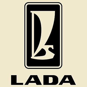 "Lada logo 1980s (black)" Art Board Print by VEB Ostladen | Redbubble