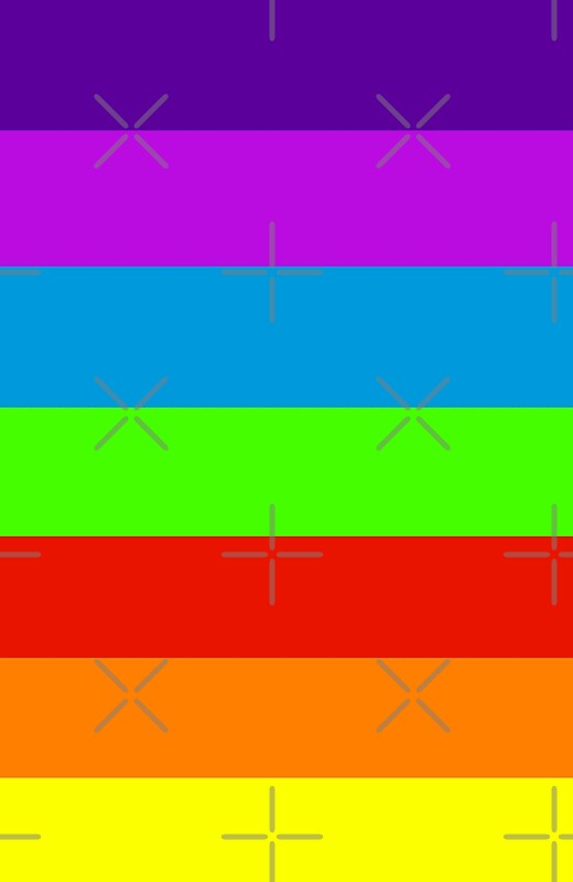 "PLAIN SOLID NEON FLUORESCENT RAINBOW STRIPES 7 COLORS " by ozcushions ...