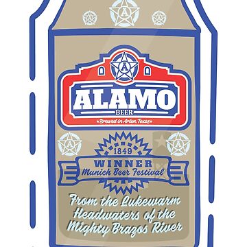 "Alamo Beer Can" Sticker for Sale by RefuseMFG | Redbubble
