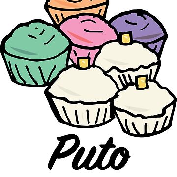 "Puto" Sticker for Sale by pilipinosticker | Redbubble