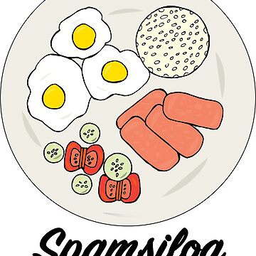 "Spamsilog" Sticker for Sale by pilipinosticker | Redbubble